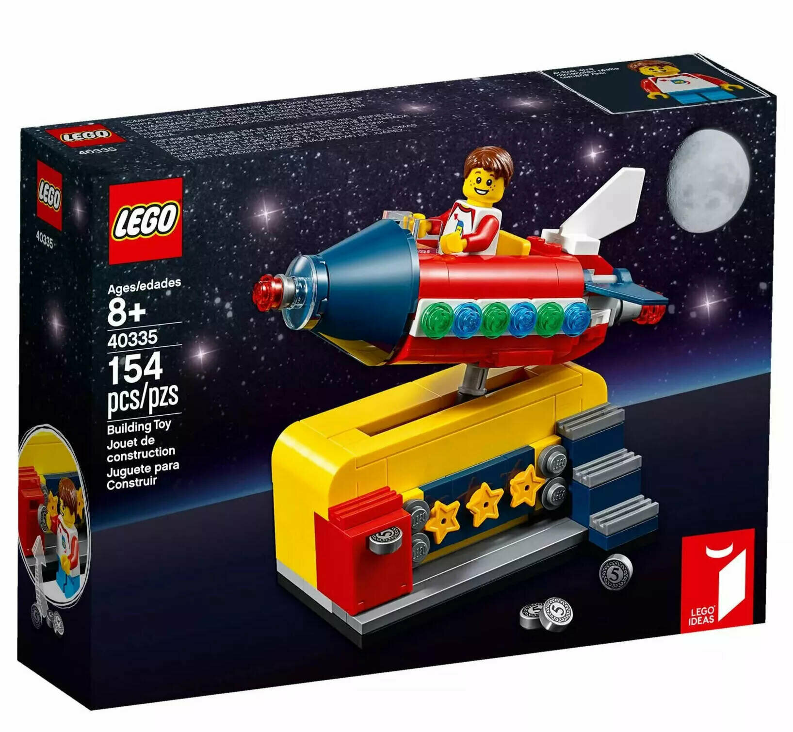 Конструктор LEGO Ideas 40335 Полет космической ракеты, 154 детали, от 8 лет, 2019 год