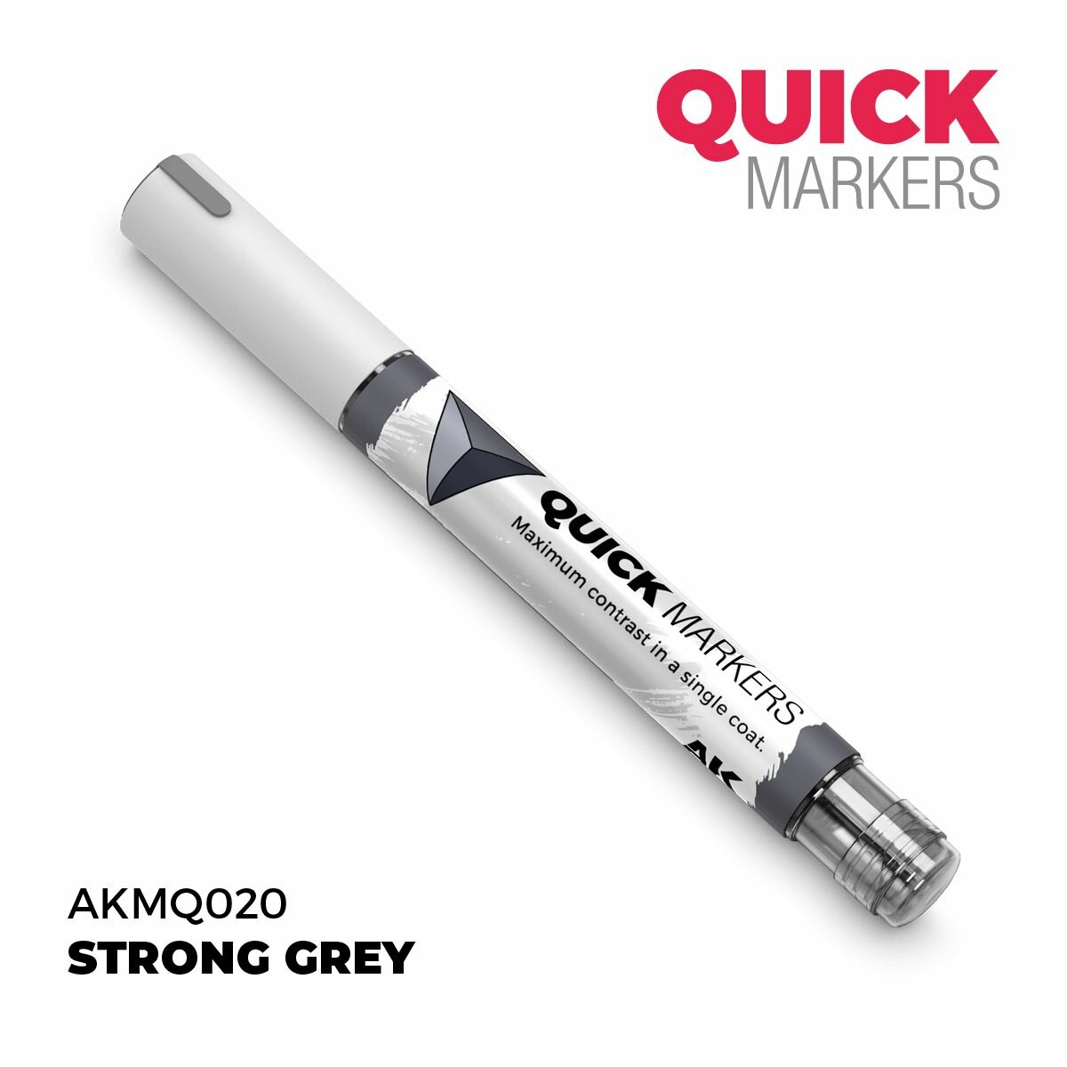 Маркер-кисть AK Strong Grey - Quick Marker — фото 1