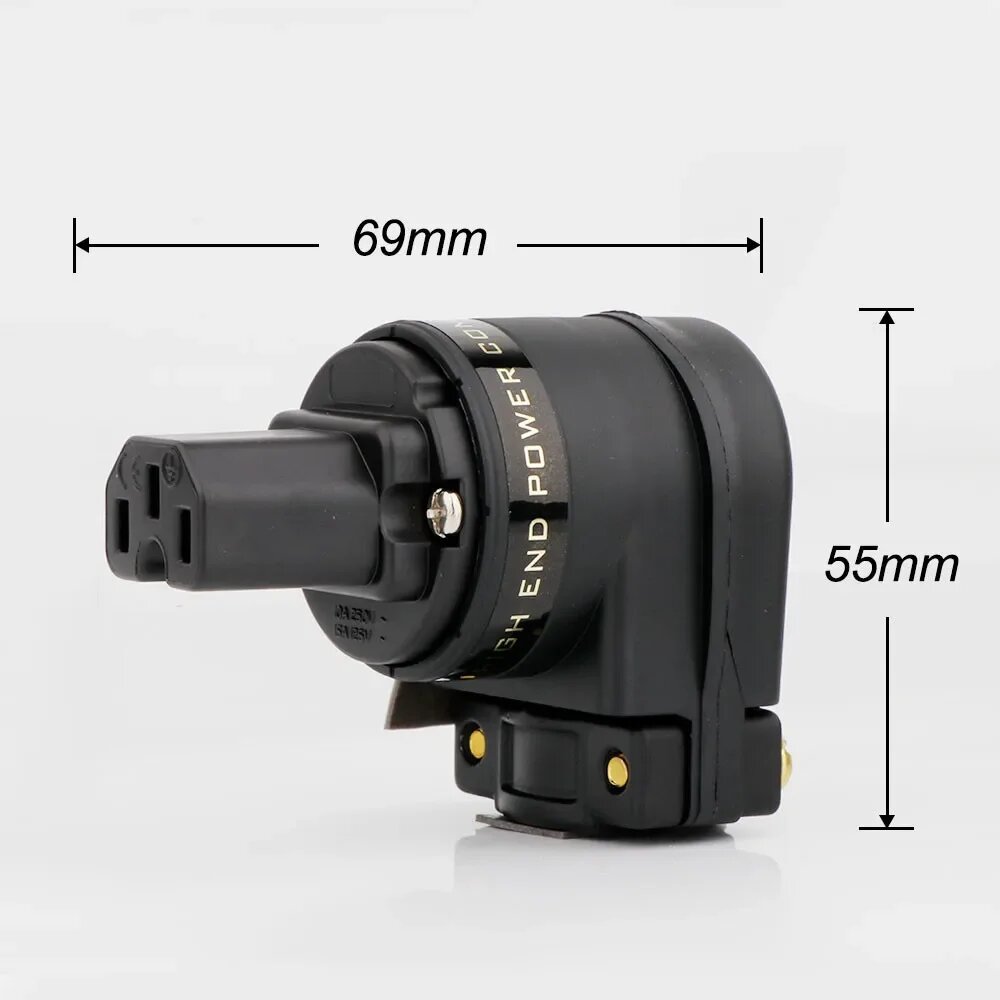 Preffair угловой штекер US/SCHUKO IEC C13, C097G