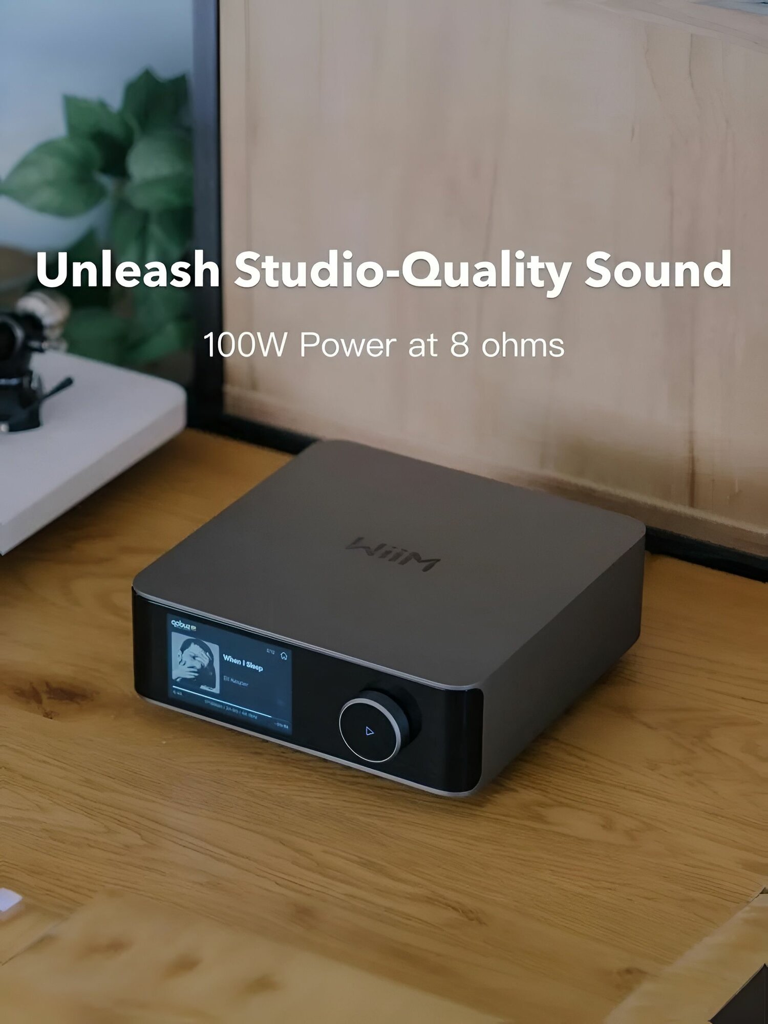 WiiM Amp Ultra с голосовым пультом; Потоковый сетевой усилитель