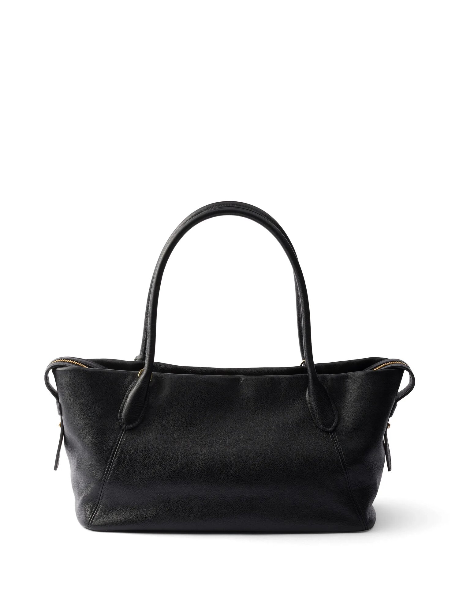 Сумка Prada Large leather tote bag, черный — фото 1