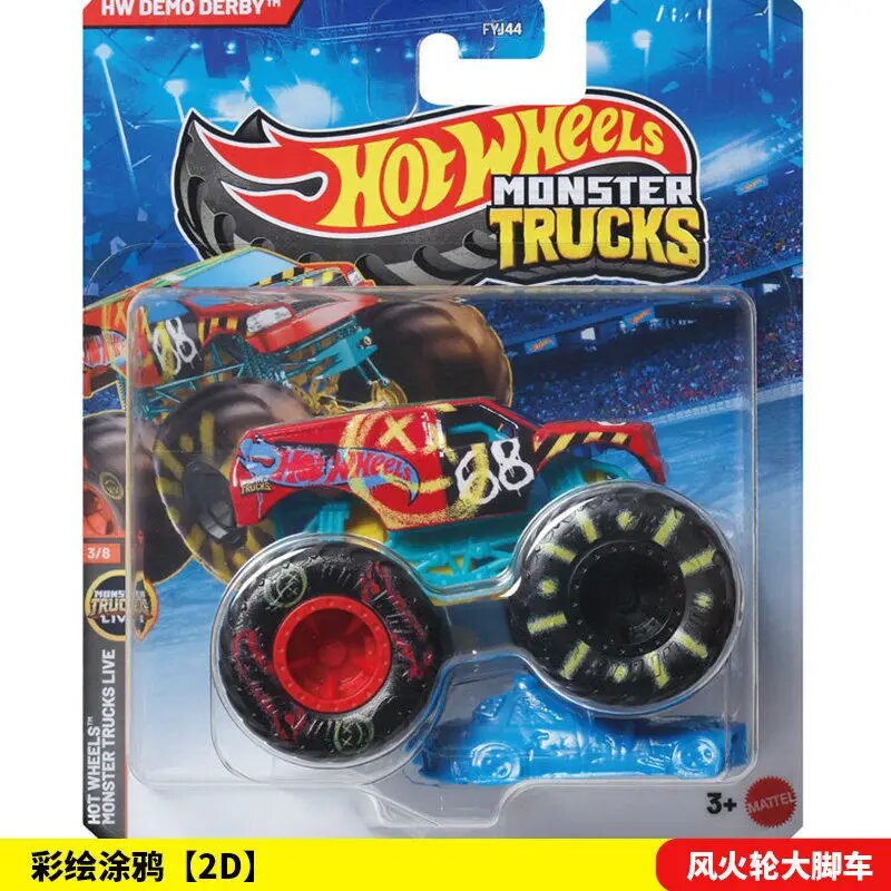 Коллекционная модель внедорожника Hot Wheels Wild Monster Trucks из литого металла, игрушечная машинка, подарок на день рождения, в наличии