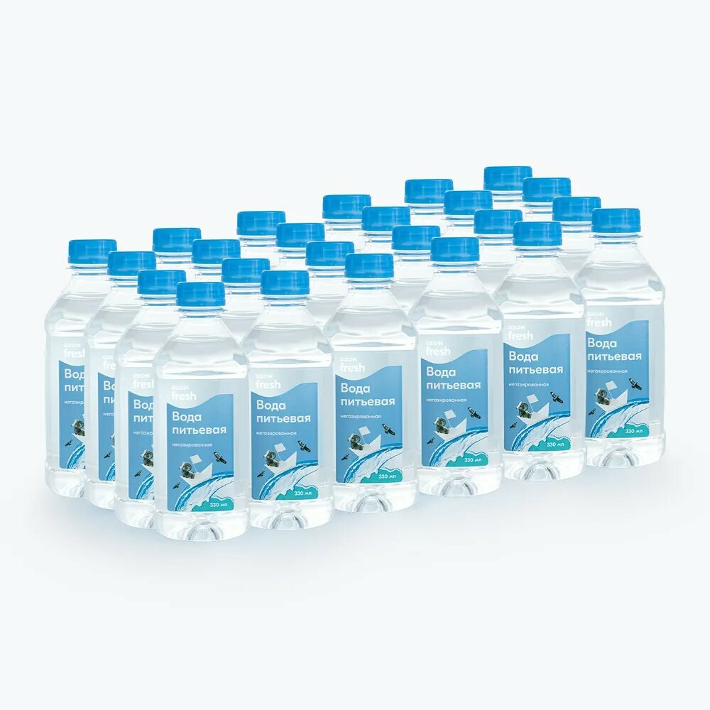 Вода негазированная Ozon fresh 0.33л 24шт