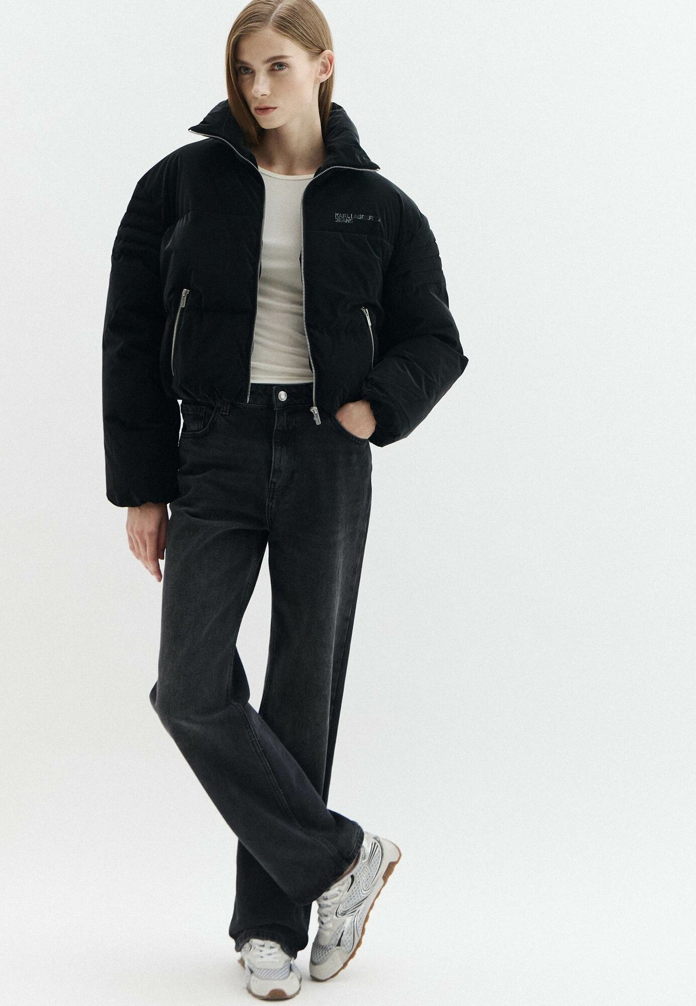 Куртка KARL LAGERFELD JEANS, размер S, черный — фото 1
