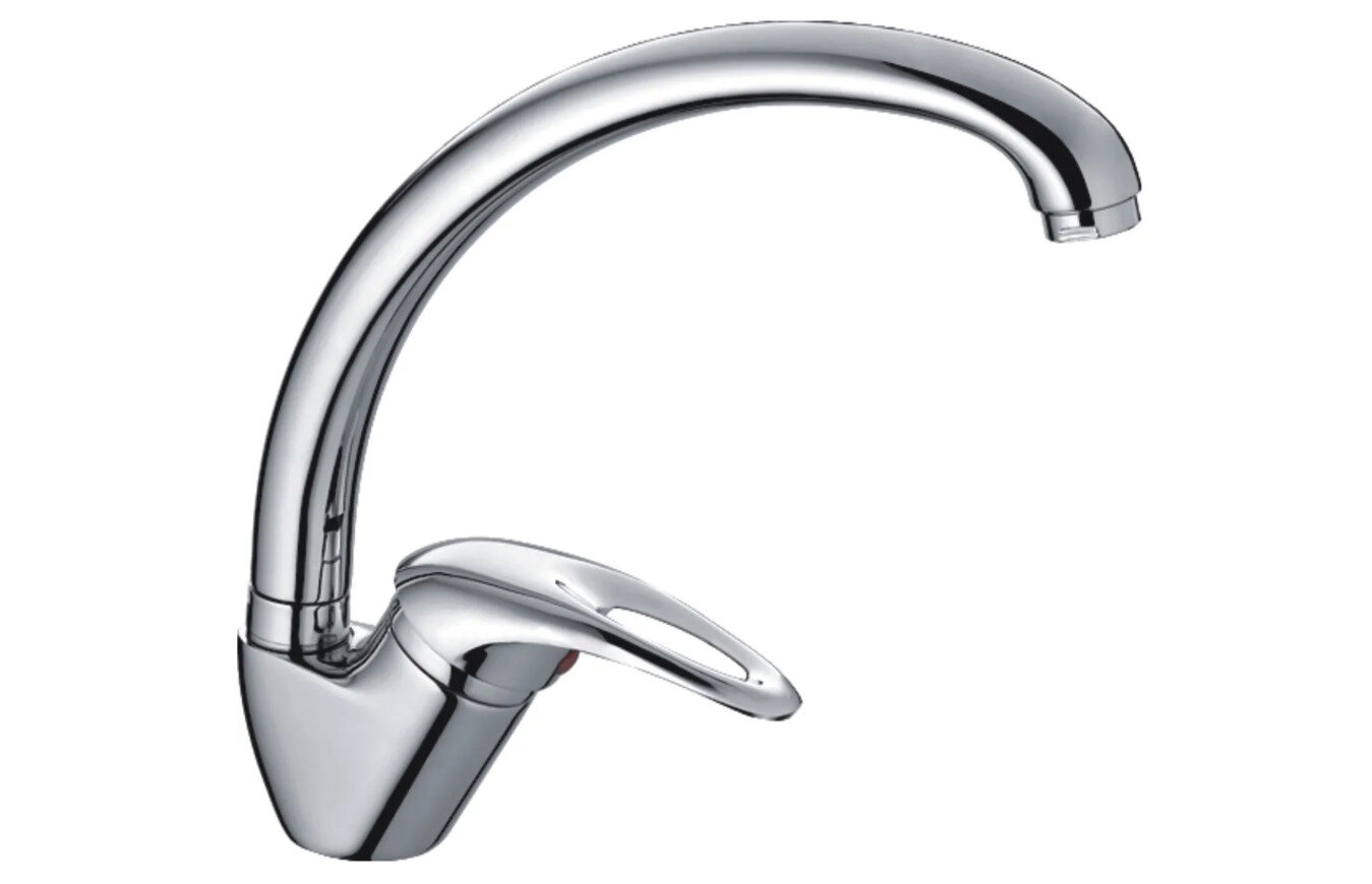 Смеситель для кухни Cron CN4103, хром
