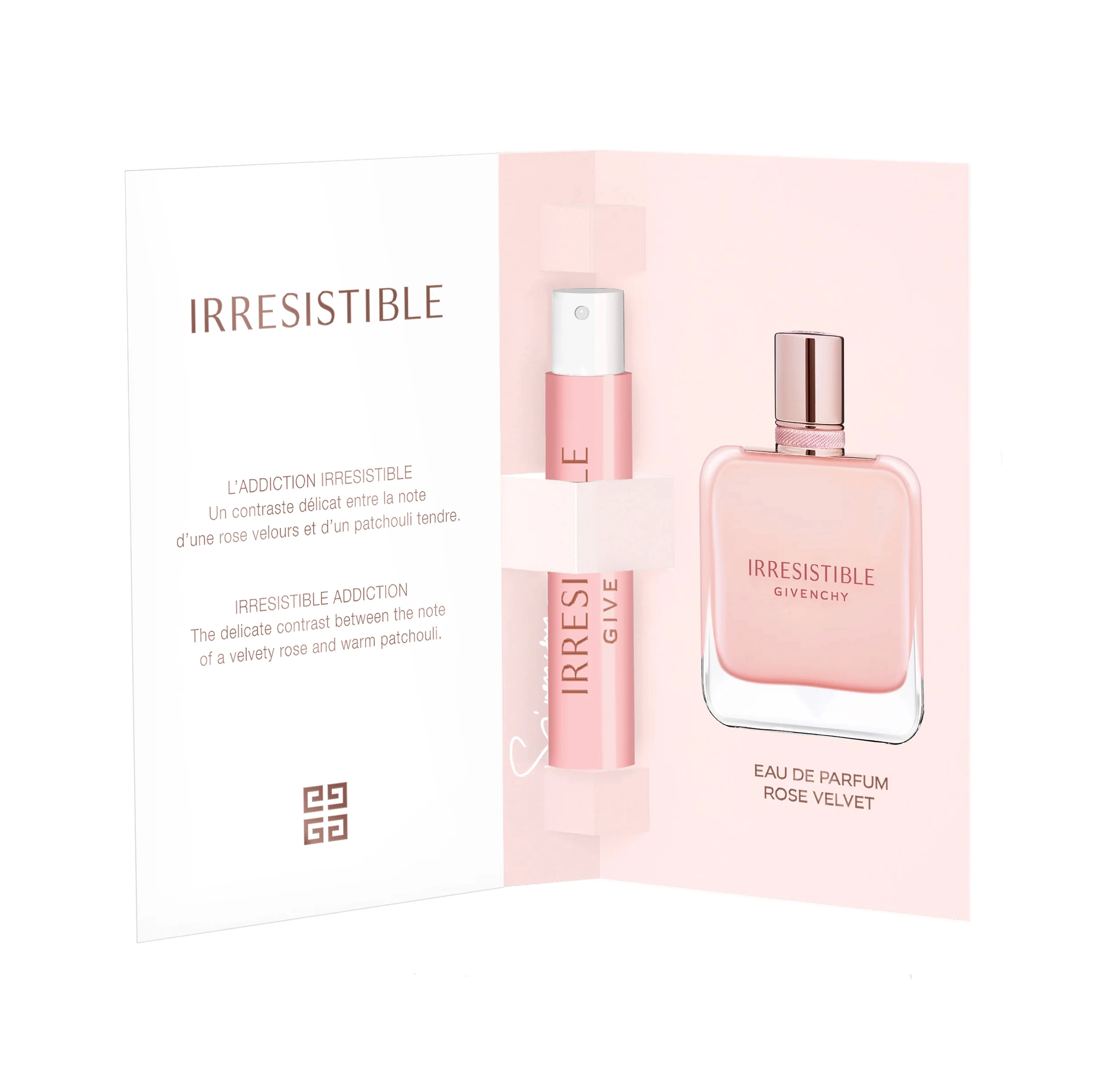 Givenchy Irresistible Rose Velvet 1 мл миниатюра парфюма - Иррезистибл Роуз Вельвет женская