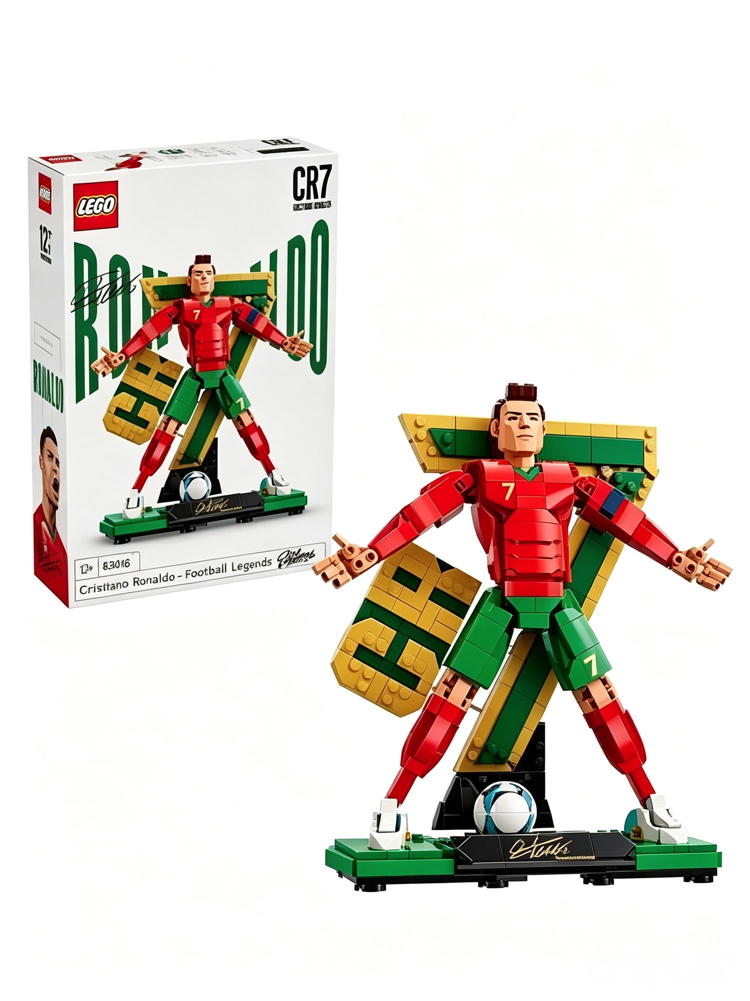 Конструктор LEGO Editions 43016 Криштиану Роналду — легенда футбола, 854 дет.