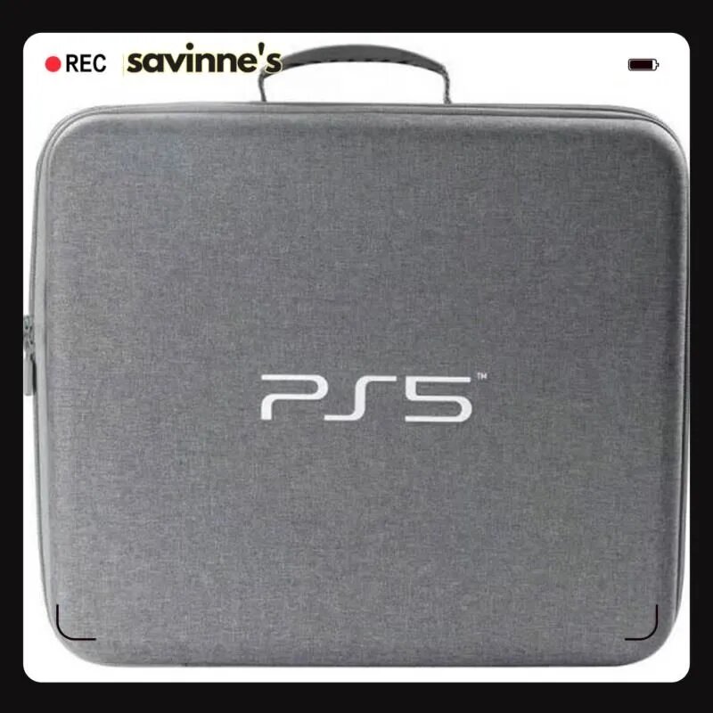 Дорожная сумка для хранения для консоли и геймпадов PS5 (Серый)