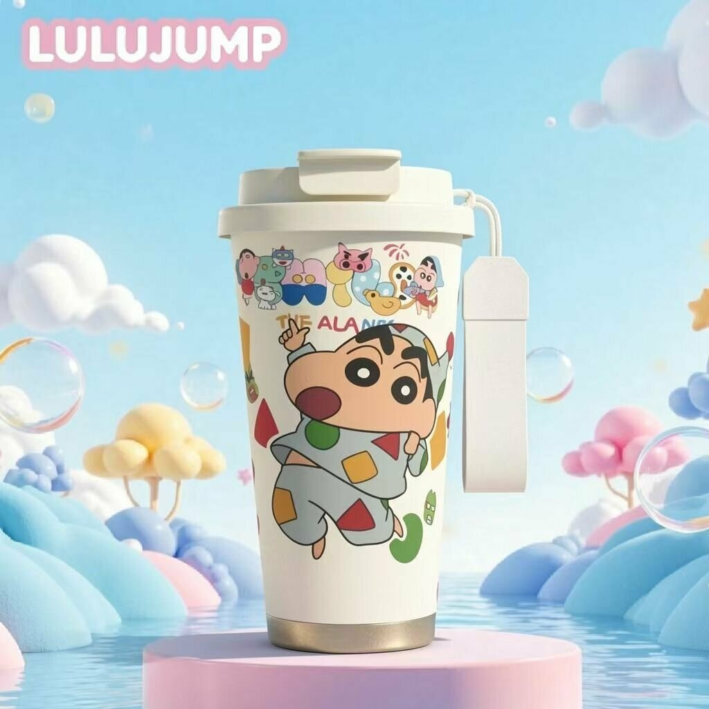 Забавная термокружка Crayon Shin-chan из нержавеющей стали 316.
