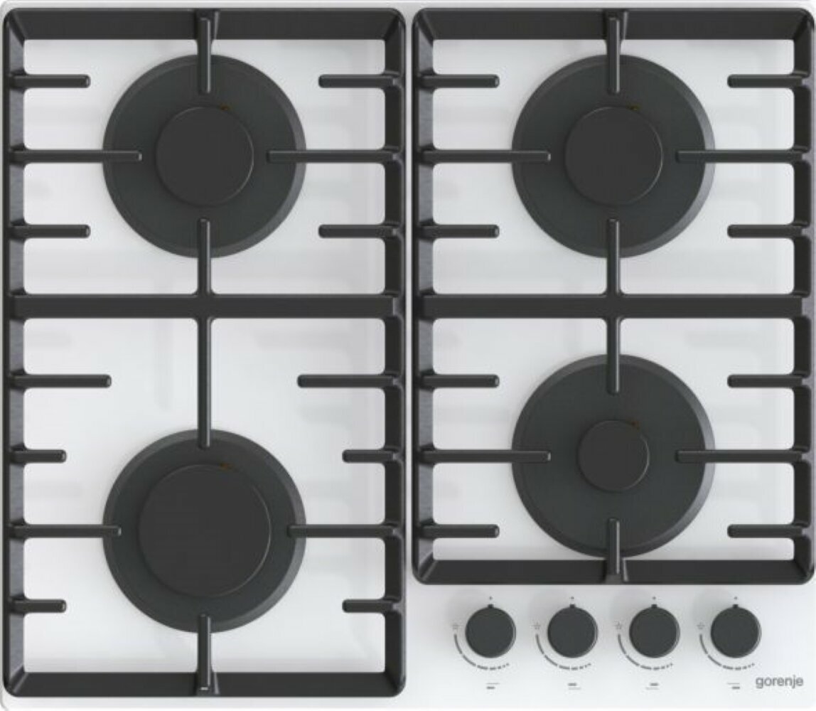 Варочная панель Gorenje GT642AXW, 4 конфорки, закаленное стекло