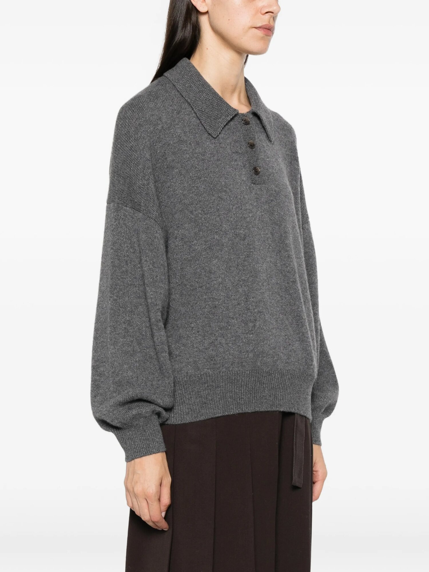 Свитер Lisa Yang Etta button-fastening polo-collar sweater, размер S-M — фото 1