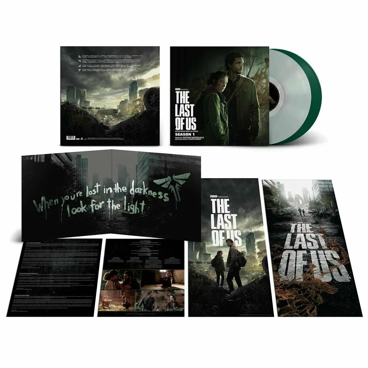 Виниловая пластинка Gustavo Santaolalla - OST 'The Last Of Us: Season 1' (LP, 2023, HBO)green+clear