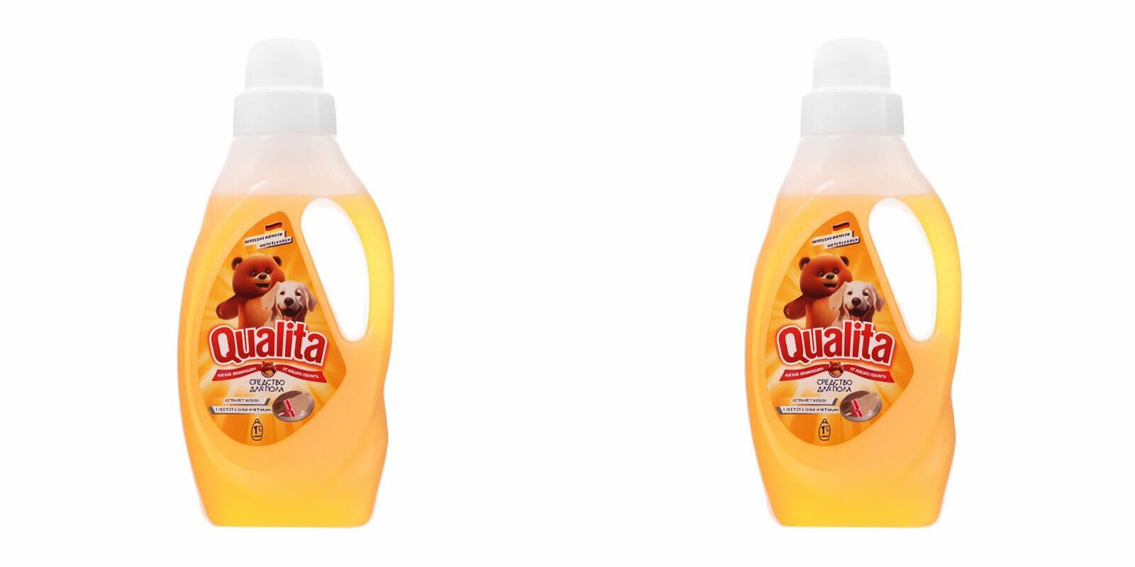 QUALITA Средство для мытья пола и твердых поверхностей, WINTER CITRUS, 1000 мл, 2 шт