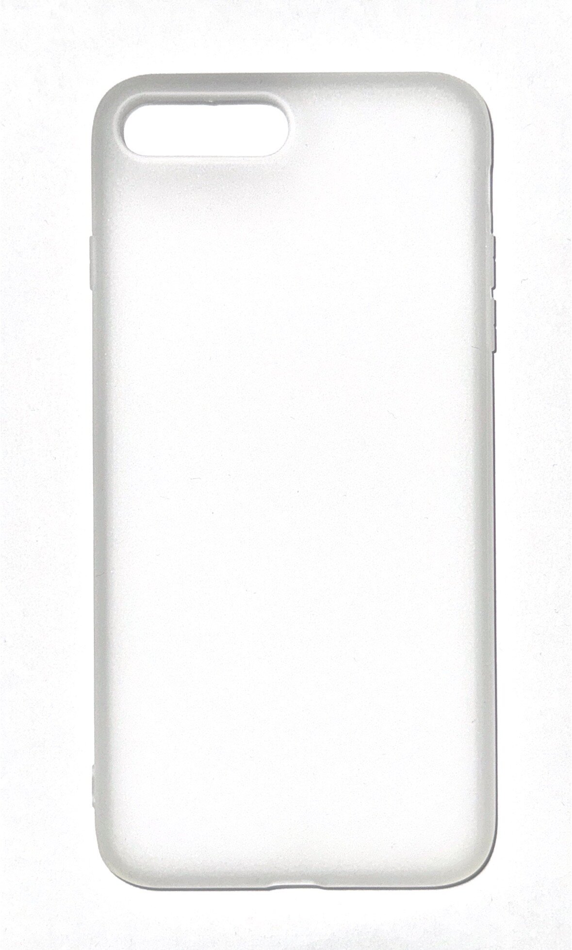 Чехол на Apple iPhone 8 Plus с покрытием Soft Touch, ударопрочный, силиконовый, матовый прозрачный