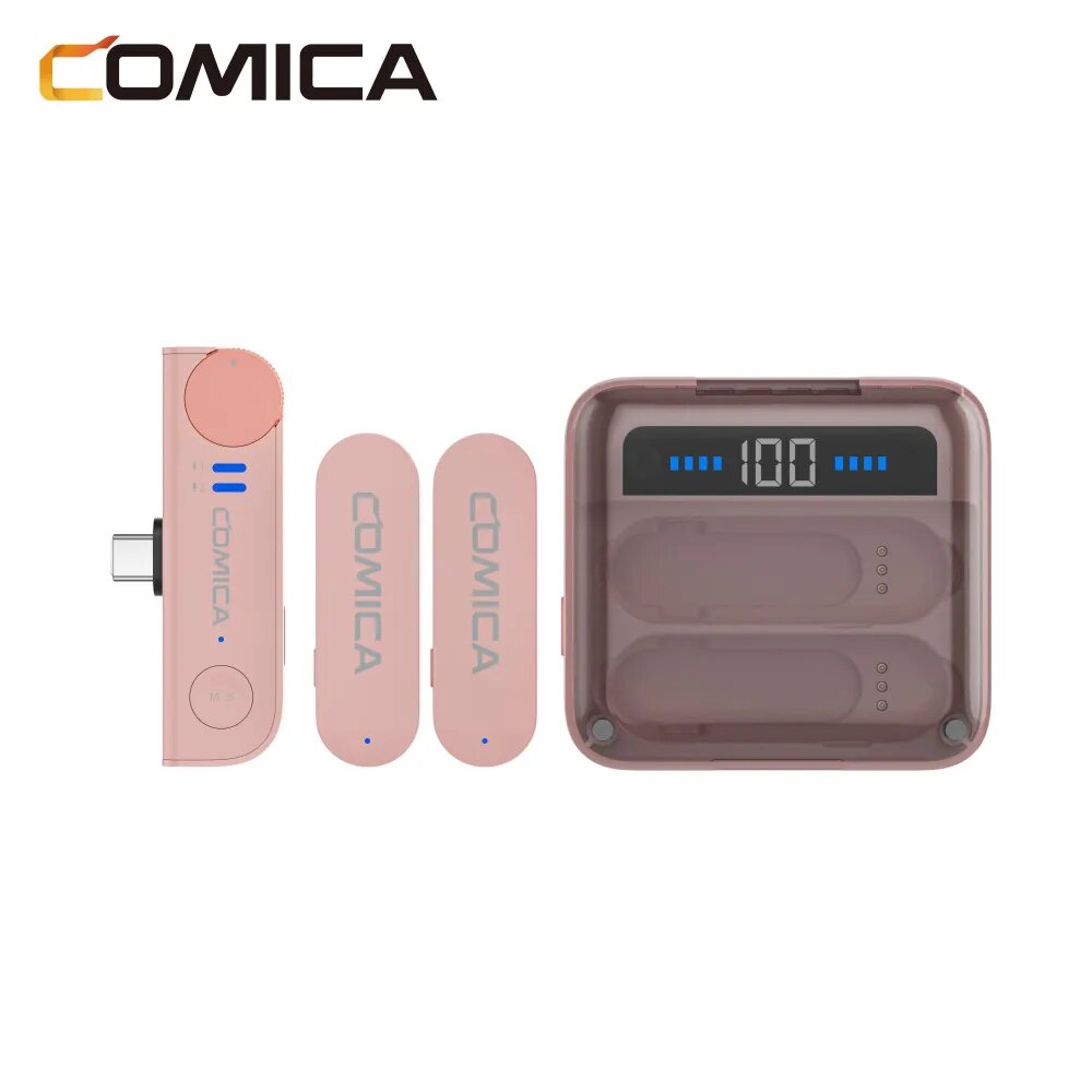 COMICA Микрофон для мобильного устройства Vimo S - UC, светло-розовый