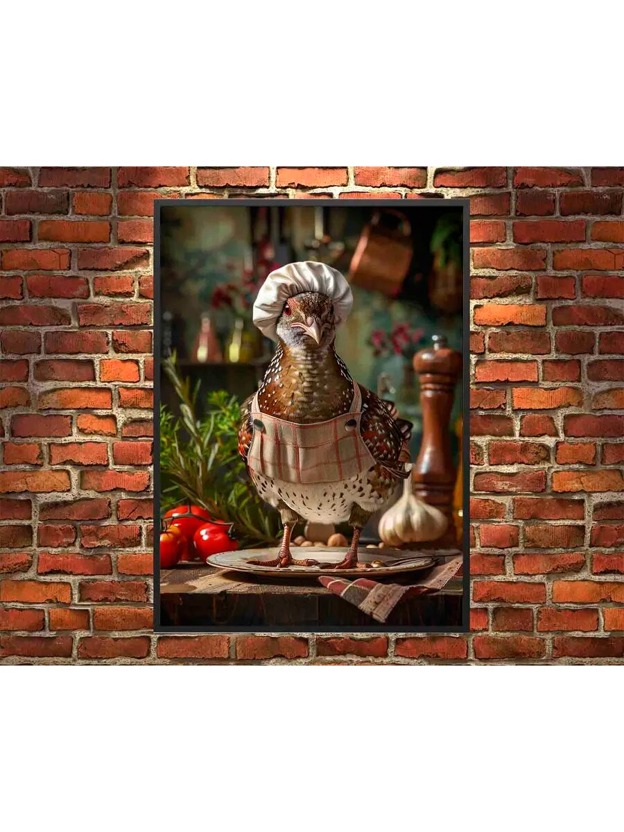 Приготовление птицы из куропатки 3, Плакат 30x42см