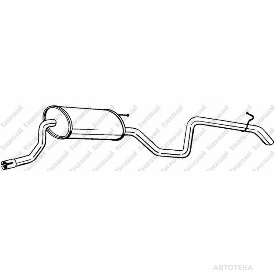 Глушитель (задняя часть) BOSAL 282979 KIA Ceed SWagon 07-12