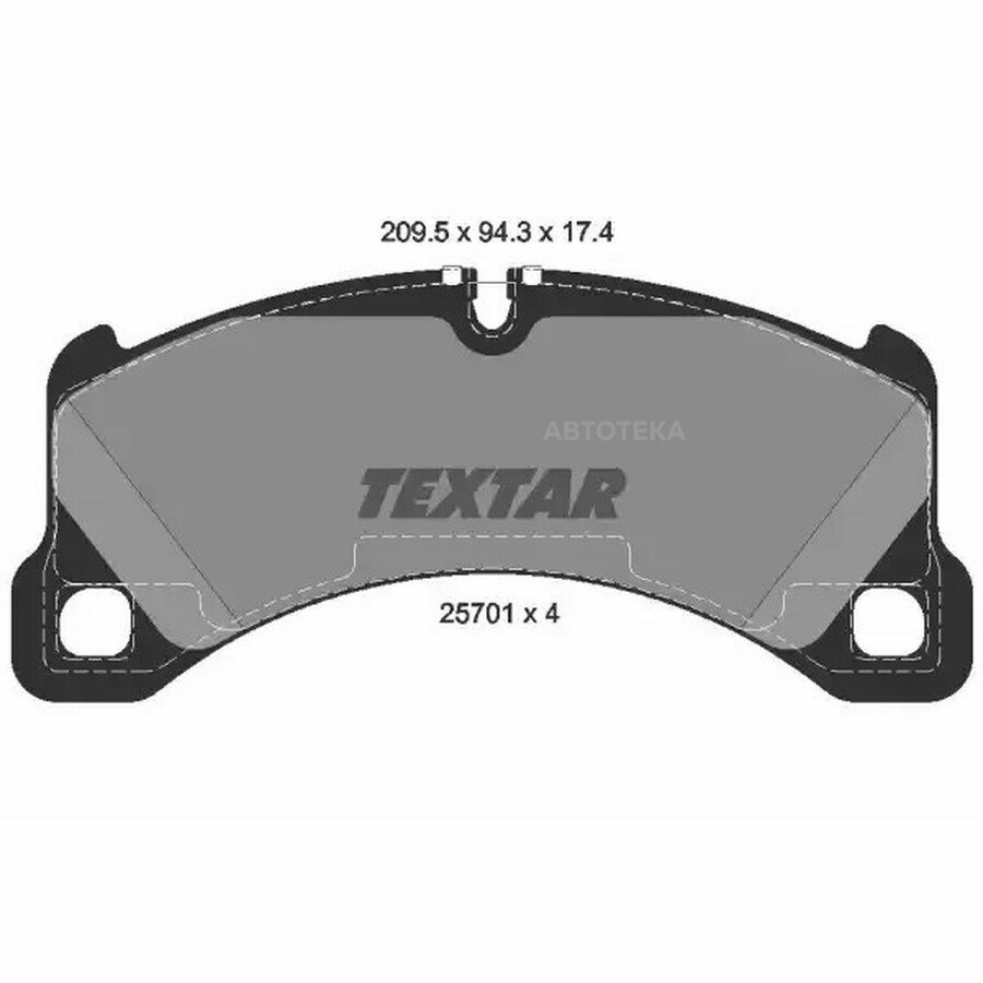 Колодки тормозные дисковые комплект TEXTAR 2570101