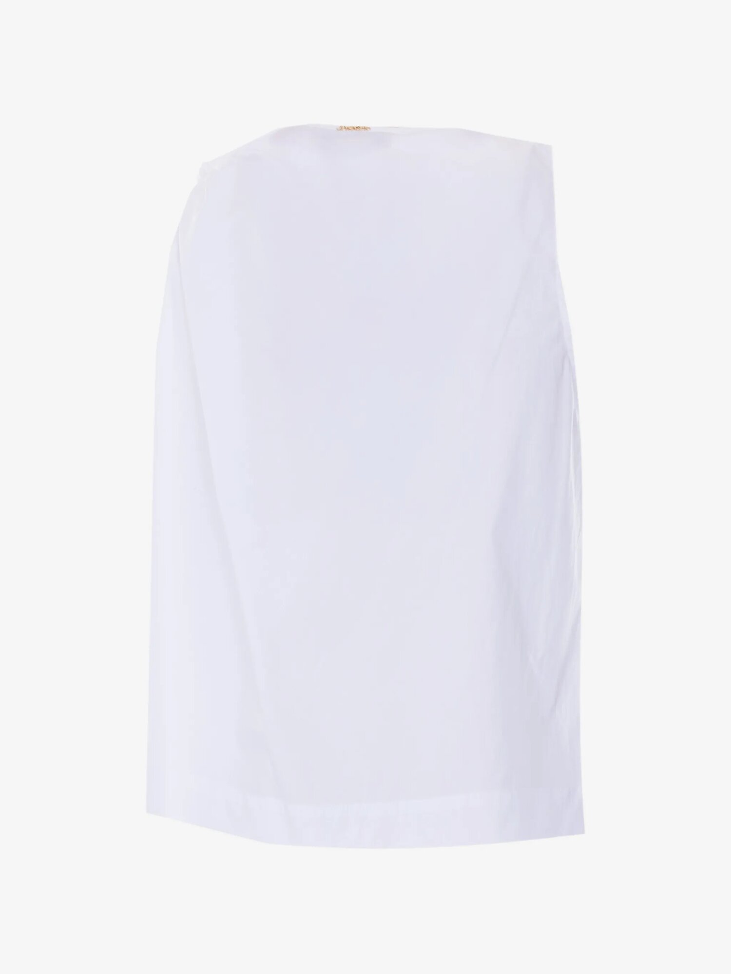 Топ Twinset Milano Draped sleeveless top, размер 40, бежевый/белый — фото 1