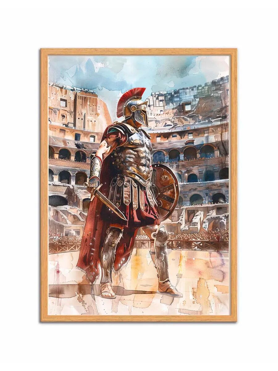 Орел-животное-гладиатор 3, Плакат 30x42см