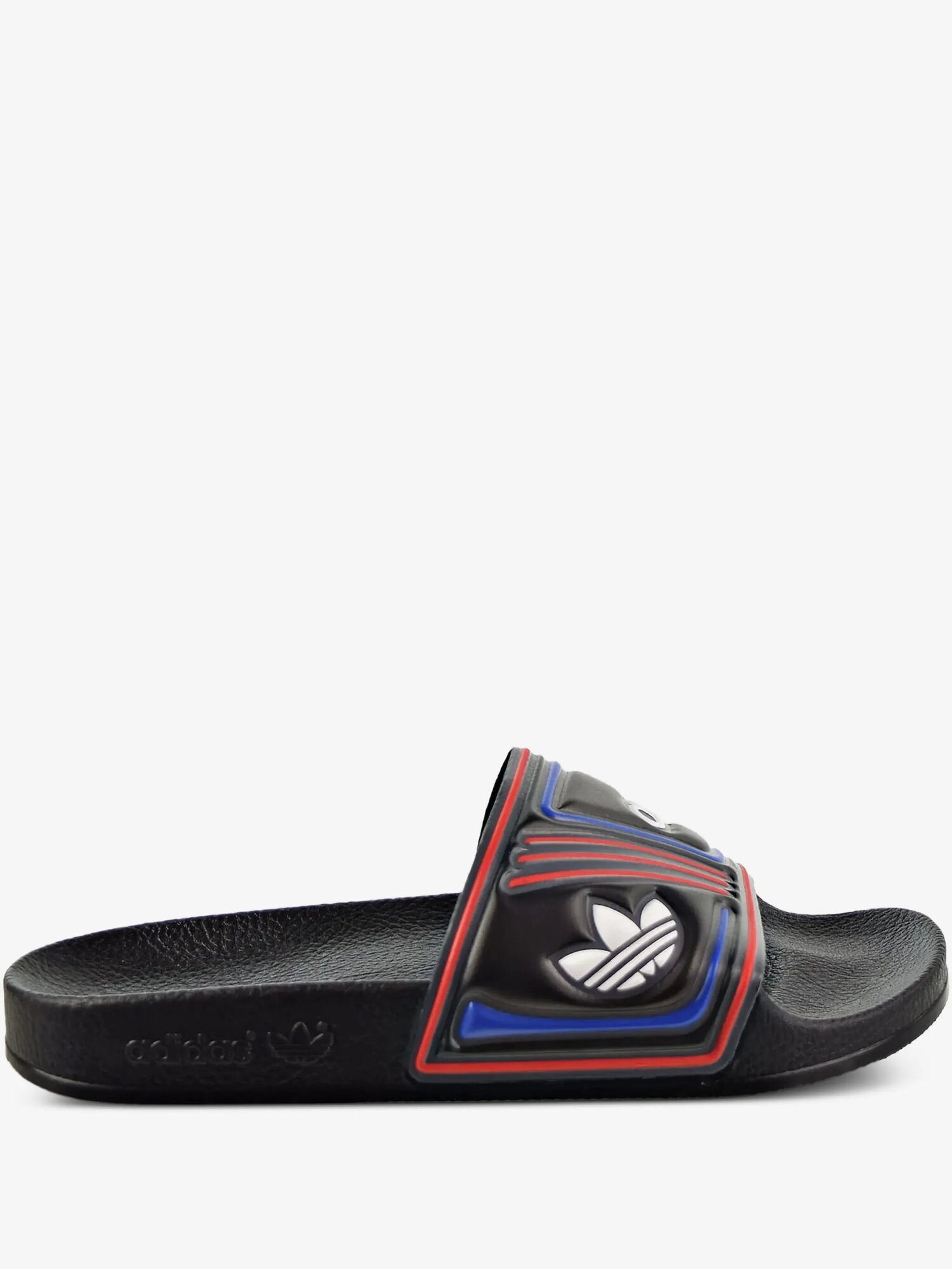 Шлёпанцы Adilette Core Black/Grey Six/Collegiate Royal