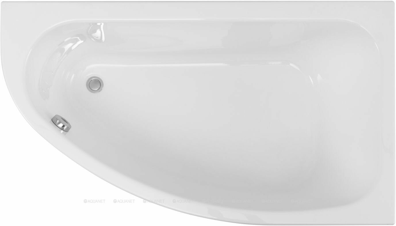 Ванна угловая акриловая правая 140x80 R Aquanet "Maya". Комплект 2 в 1: Ванна акриловая с каркасом