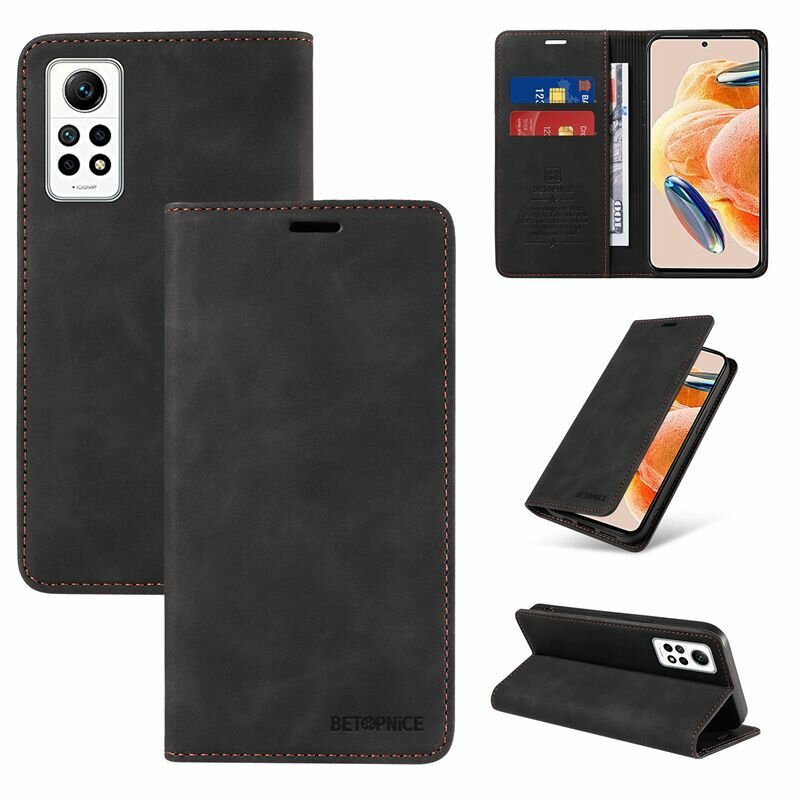 Чехол книжка для Xiaomi Redmi Note 11 Pro 5G / Redmi Note 12 Pro 4G / Редми Нот 11 Про 5G Сяоми Редми Нот 12 Про 4G магнитной застежкой хлятиком и отделением под карты