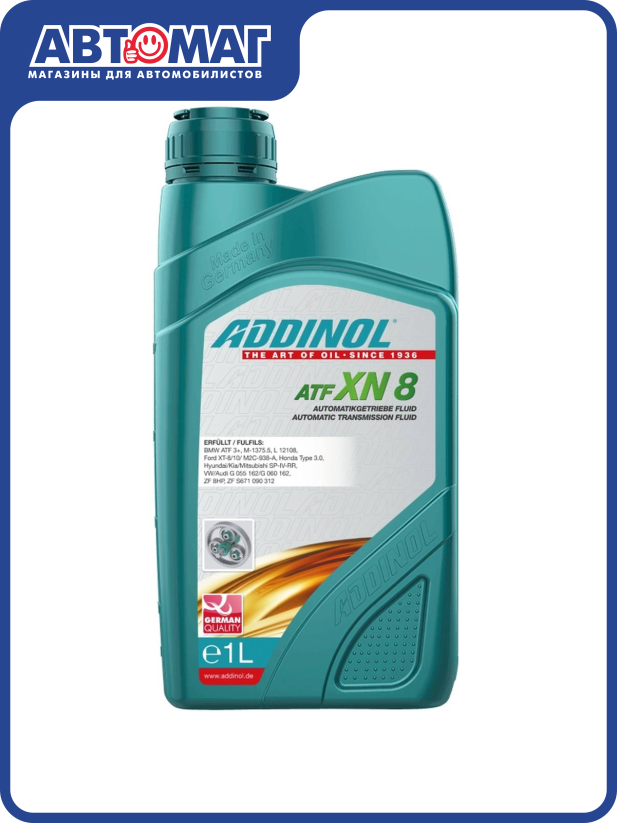 Масло трансмиссионное для АКПП Addinol ATF XN 8 (1л) 74410807 ADDINOL AD-ATF-XN8-1L