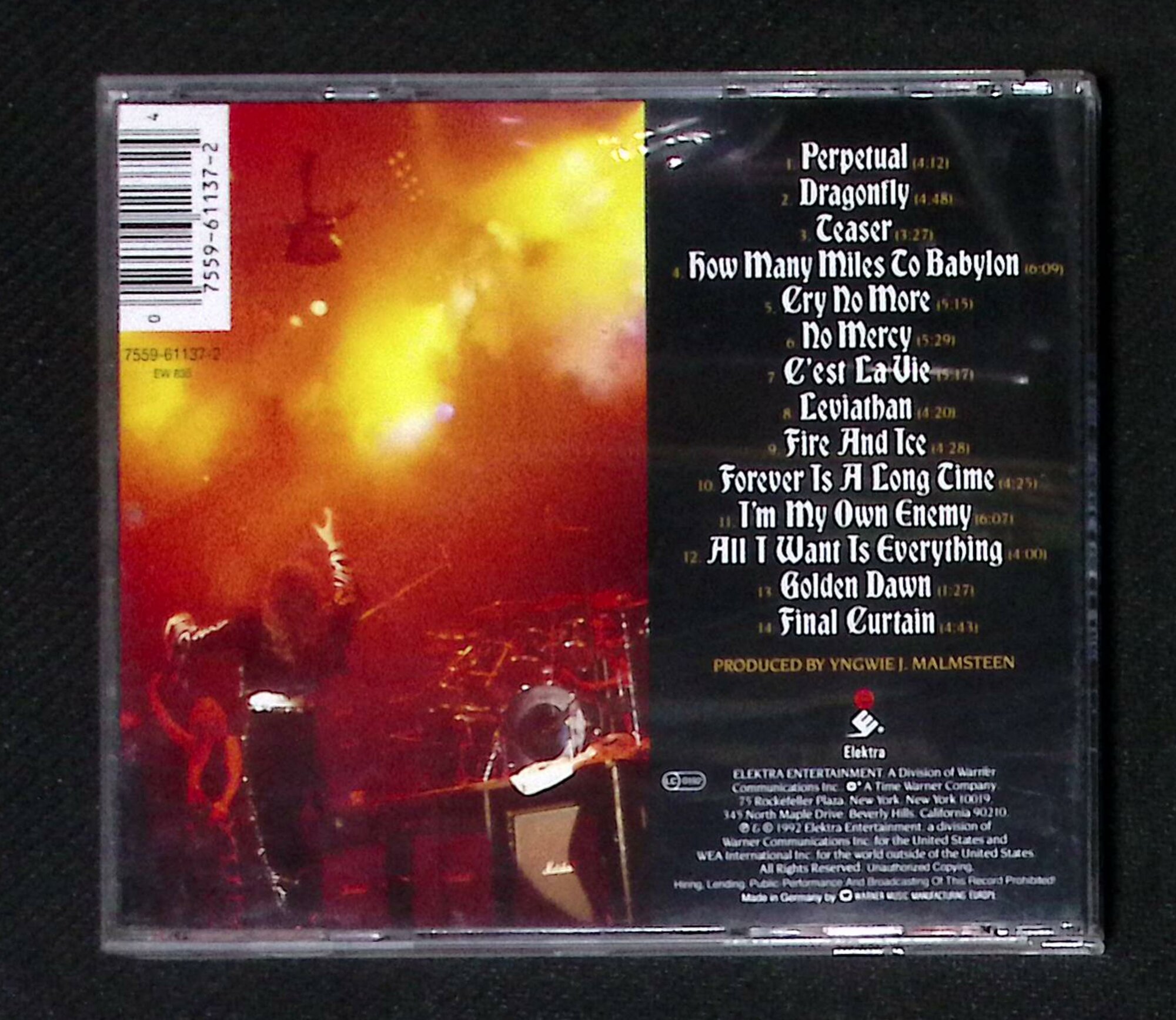 Yngwie Malmsteen - Fire & Ice. — фото 1