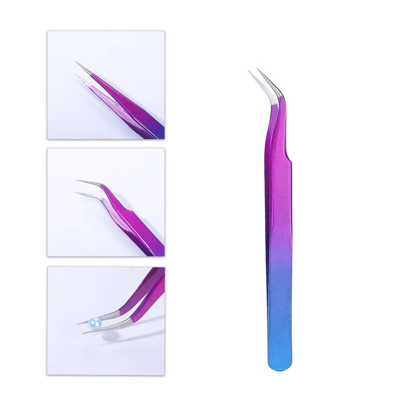 Пинцеты DUCRYSTAL набор разноцветный Gradient-Bend