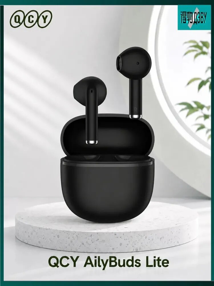QCY Наушники беспроводные QCY AilyBuds Lite, Bluetooth, черный
