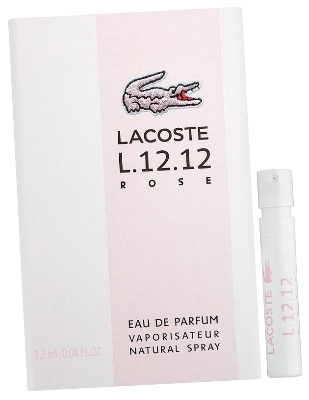 Женский аромат Lacoste L.12.12 Rose 1.2 мл миниатюра - Лакост Эль 12 12 Розовая парфюмерная вода