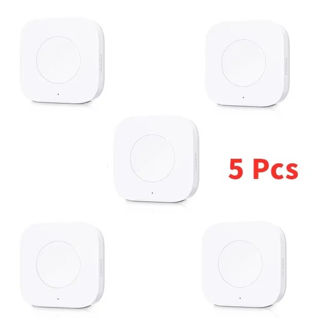 Аксессуар Aqara Sensor Smart Wireless Mini Switch Zigbee One Key Control Button для Homekit Xiaomi Mihome Smart Home Security-5 штук