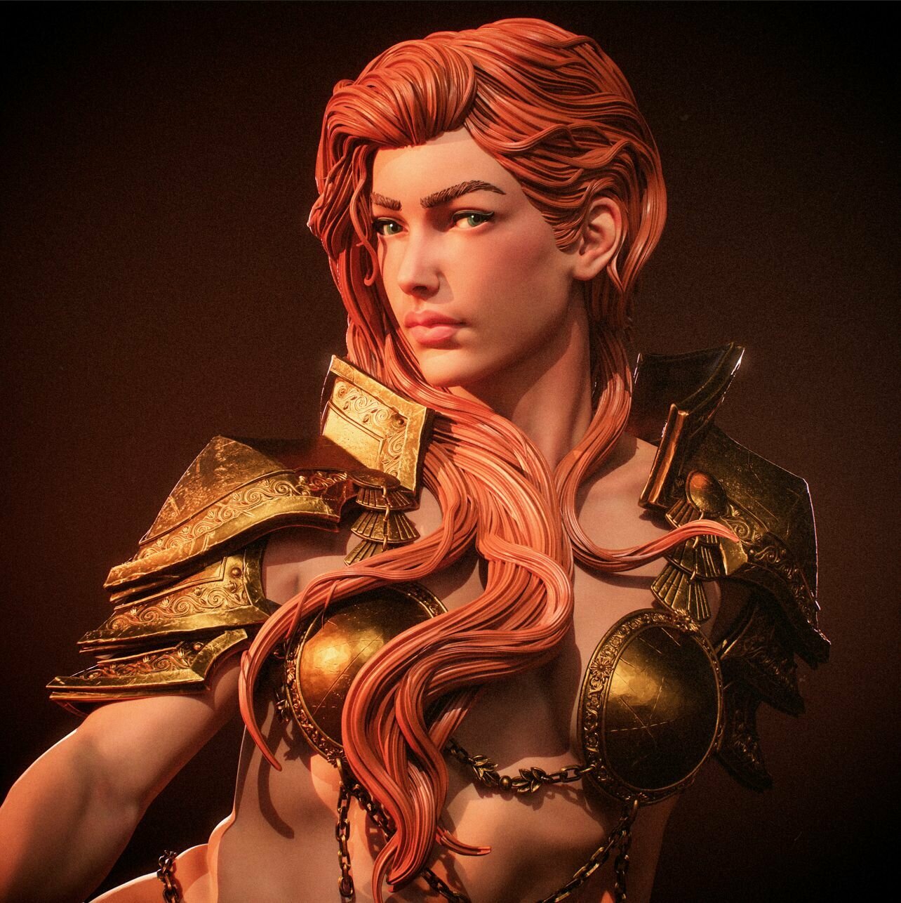Сборная модель The Ember Queen, 200мм (без базы), 1/9 для покраски