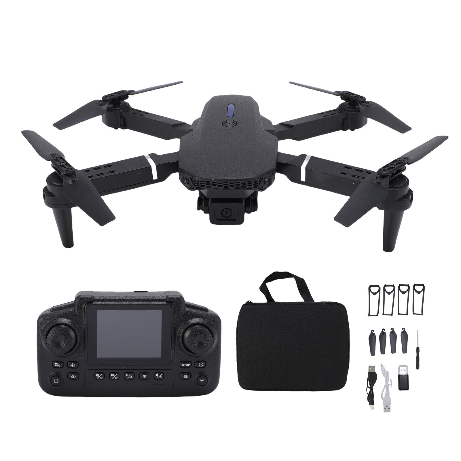 Мини-дрон с камерой 480P WiFi FPV камера с дистанционным управлением, портативный квадрокоптер с функцией взлета и посадки одним нажатием, карта памяти 8 ГБ