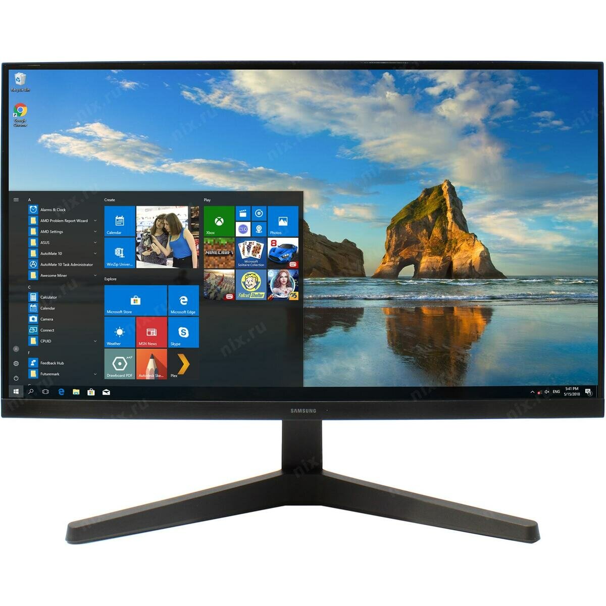 24" ЖК монитор Samsung Essential S3 S24F330EAI (1920x1080, D-Sub, HDMI) — фото 1