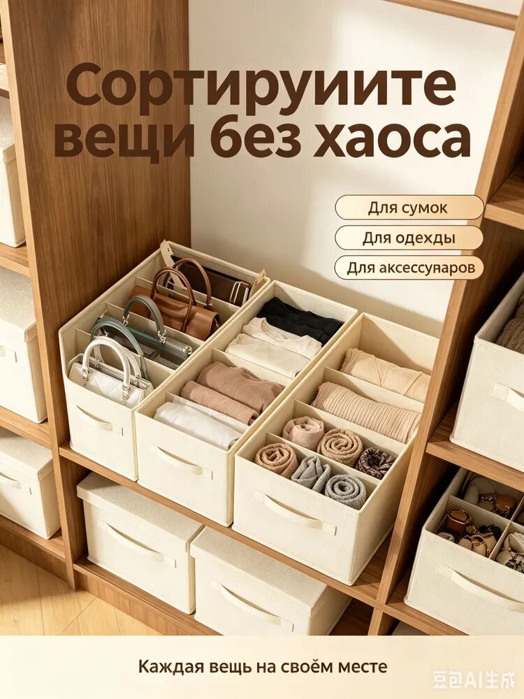 Формодержатель для хранения сумки 45x25x18 см 1 шт нетканое волокно белый