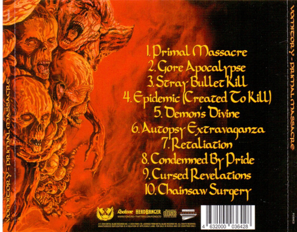 Компакт-диск Vomitory — Primal Massacre (RU)(CD) — фото 1