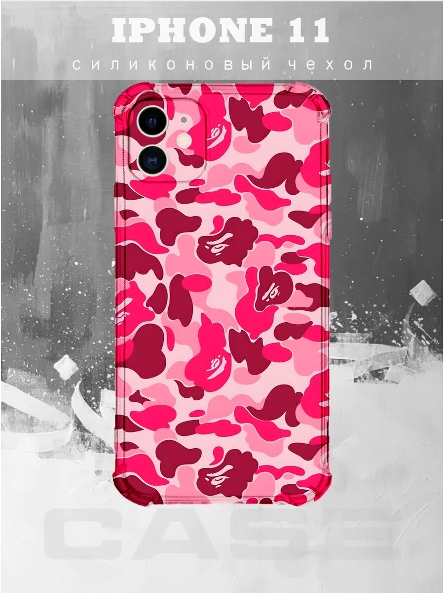 Чехол на IPHONE 11 с принтом bape
