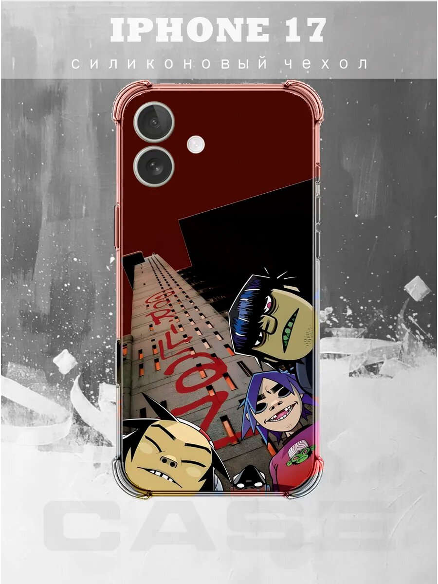 Чехол на IPHONE 17 с принтом Gorillaz