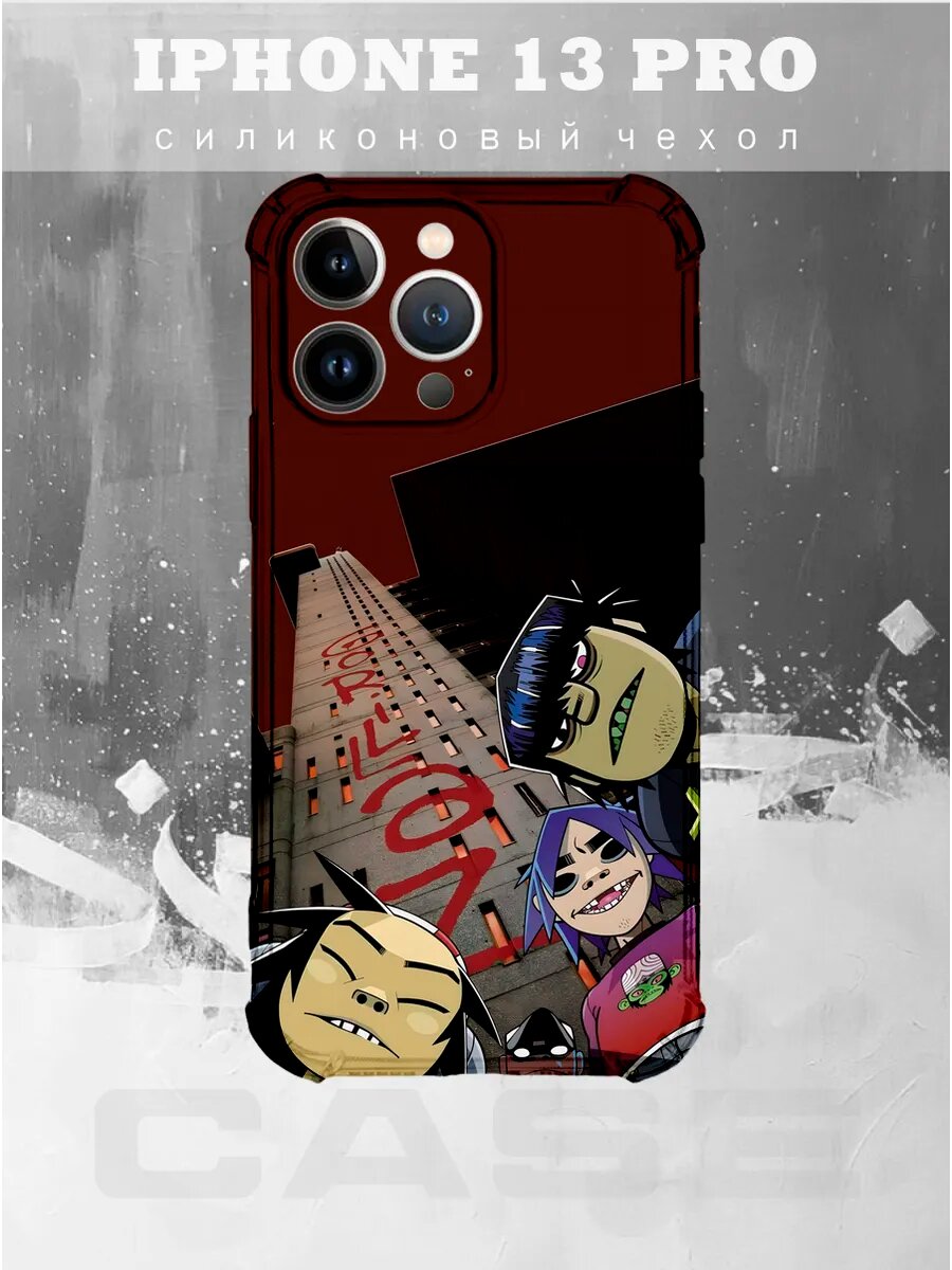 Чехол на IPHONE 13 PRO с принтом Gorillaz