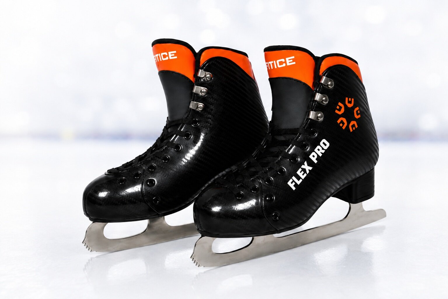 Коньки фигурные для проката Fitice Flex Pro р.46, черный