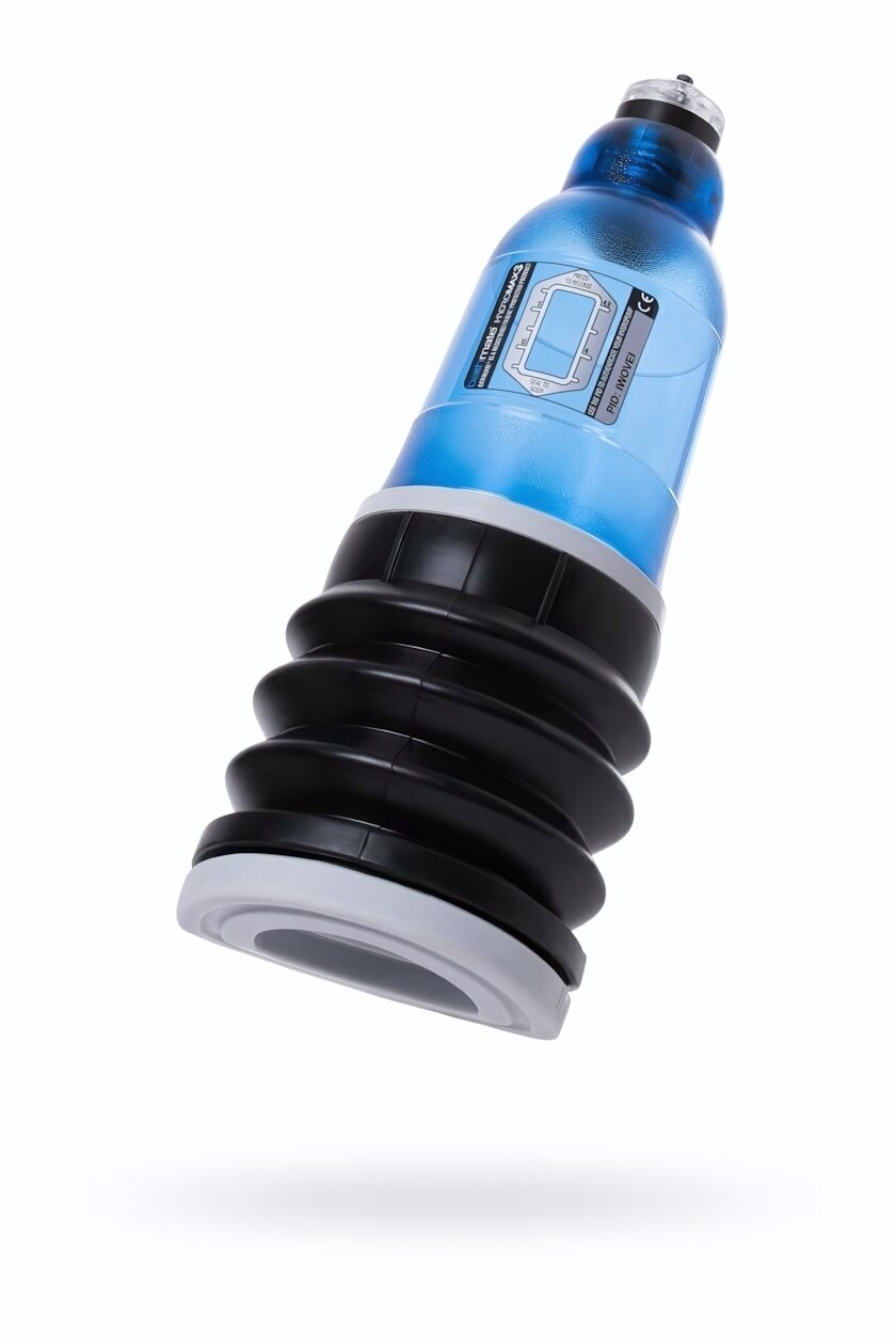 Гидропомпа Bathmate Hydromax 3, голубая, 22 см, комфорт и мощность