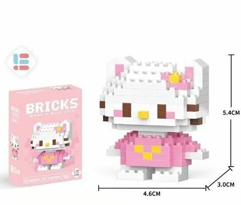 144pcs Hello Kitty Хелло Китти Стич кубики