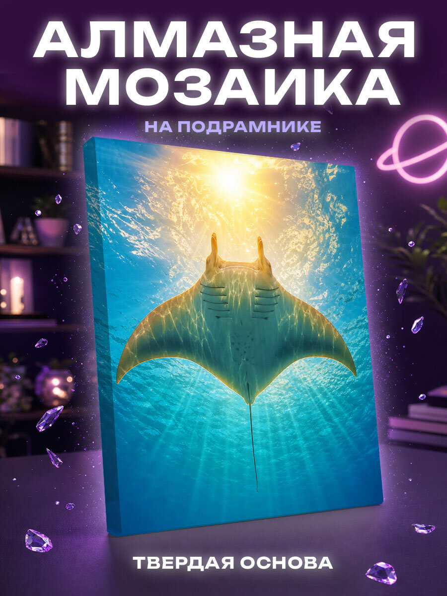 Алмазная мозаика Золотые крылья океана