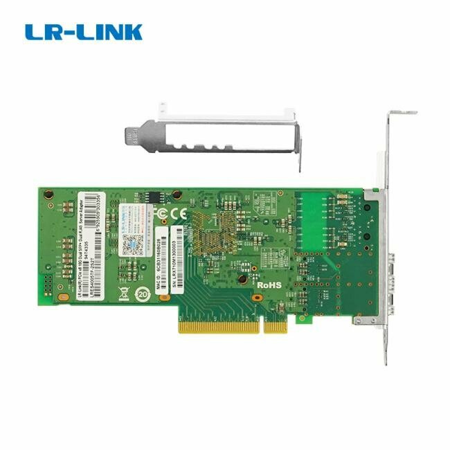 LR-LINK RES4005TF-2S2T 10G Dual SFP+ Dual RJ45 Server Adapter PCI-Ex8 — фото 1
