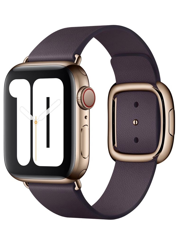 Ремешок кожаный Modern Buckle Aubergine M для Apple Watch 38-40-41mm (Series 1-9) & SE 1-2 & 42mm (Series 10) MWRK2ZM/A