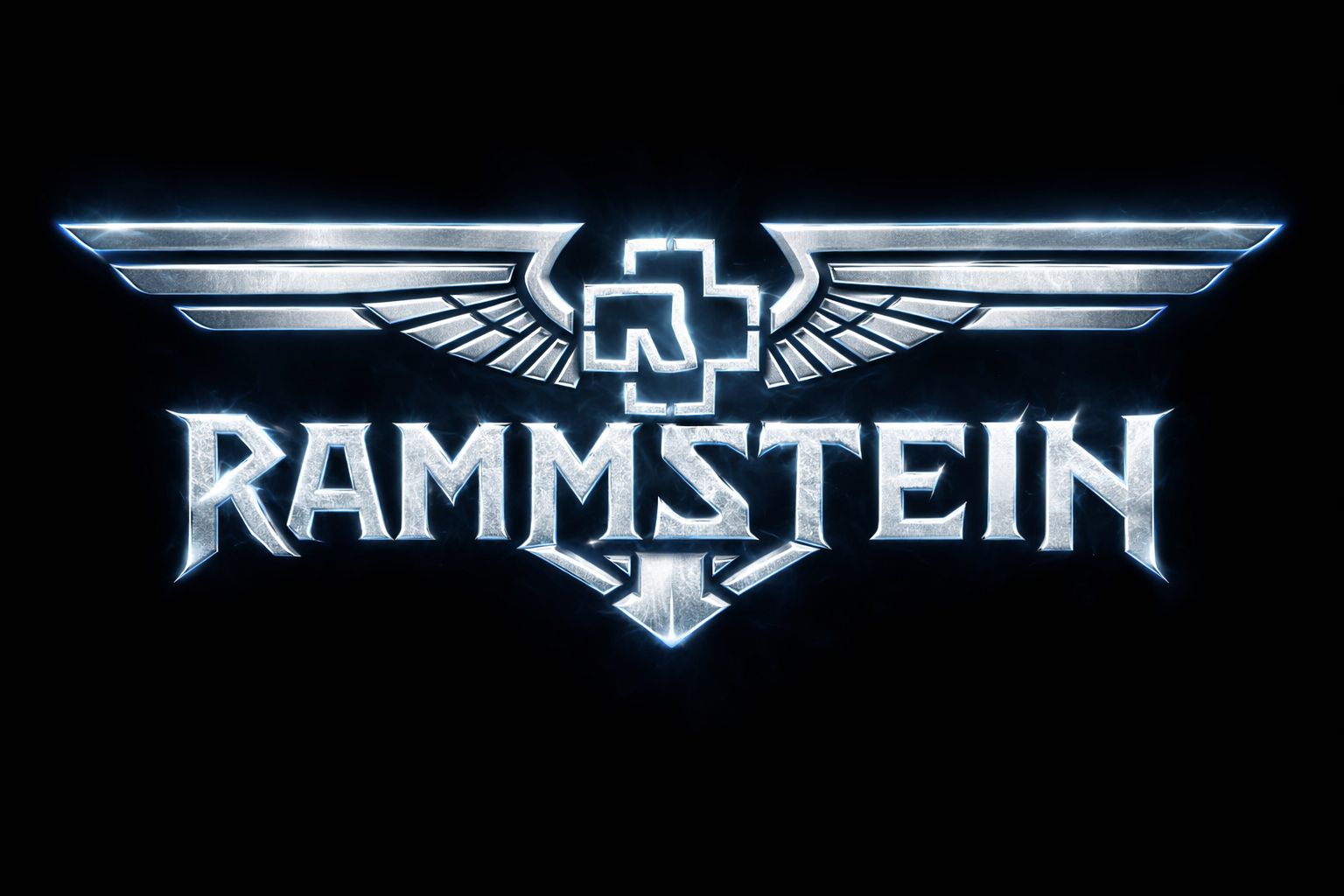 Флаг " Рамштайн Rammstein на шёлк", двусторонний, большой размер 90х140 см, полиэстер, Уличный
