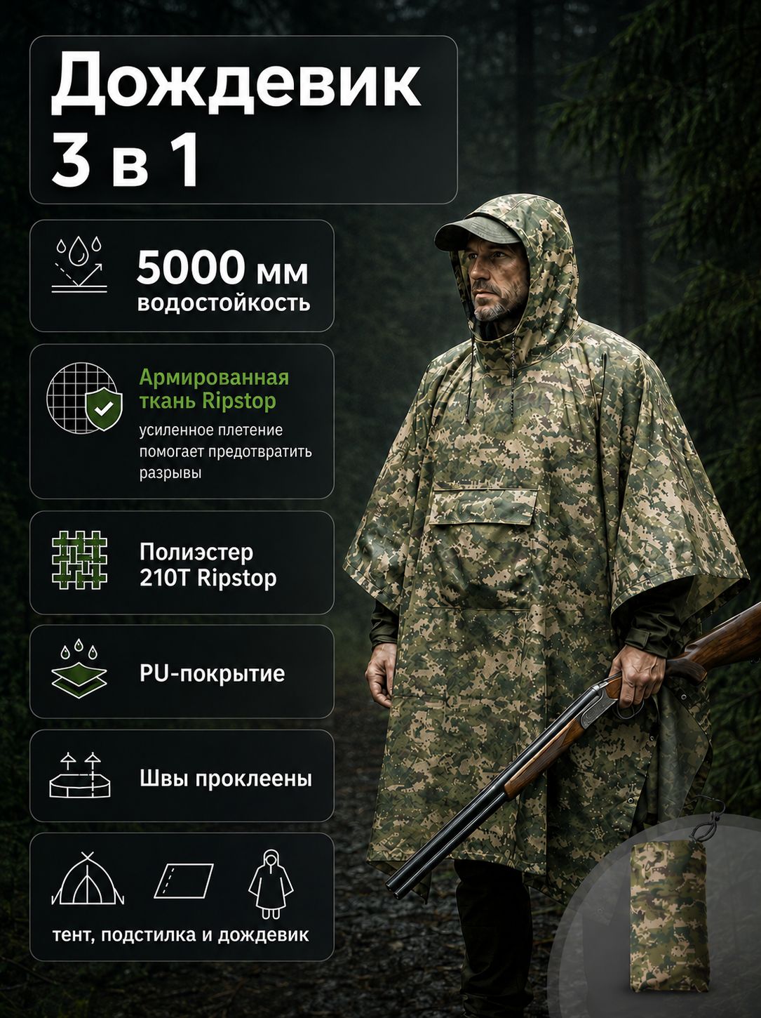 Плащ-дождевик Весна-лето 2026