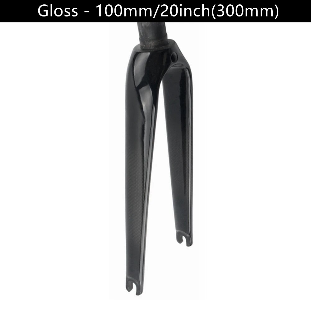 TOSEEK Карбоновая вилка для велосипеда 14-22 дюйма Gloss 20 inch 100mm